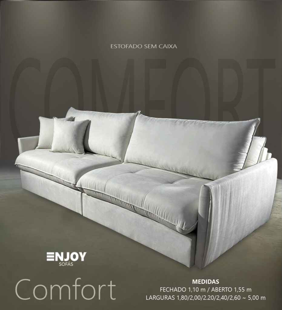 Sofá sem caixa Comfort - Enjoy Sofás